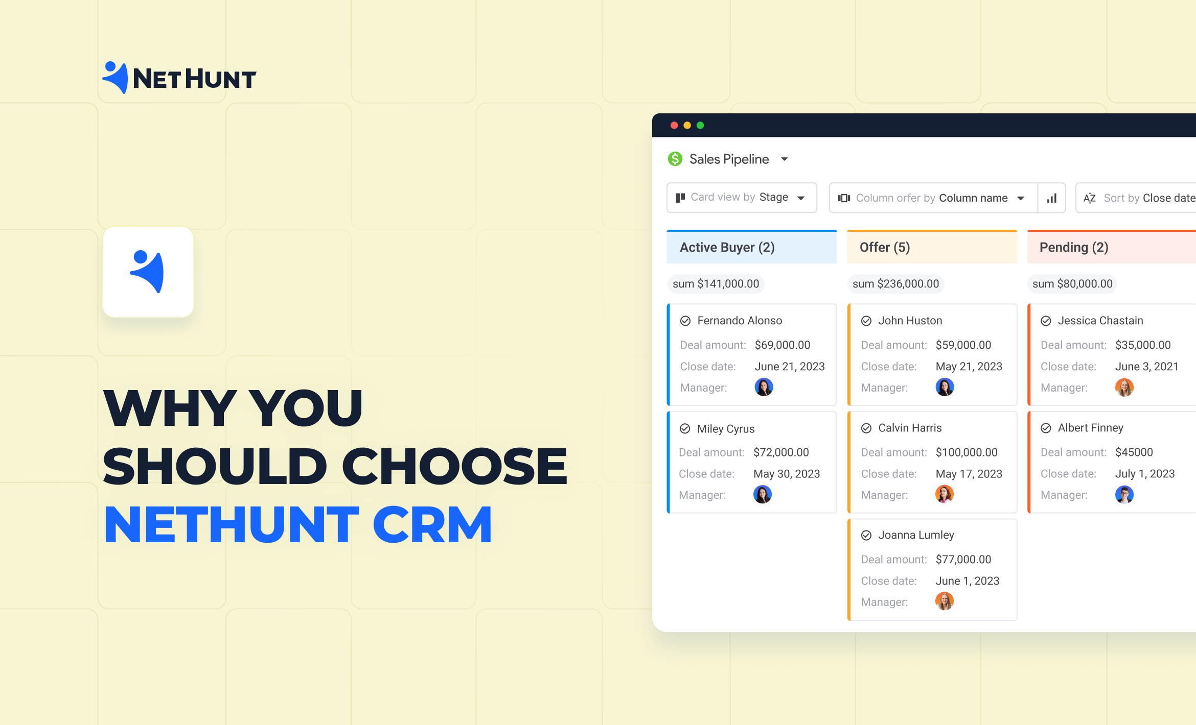 Why choose NetHunt CRM? Let's see how NetHunt CRM stands out