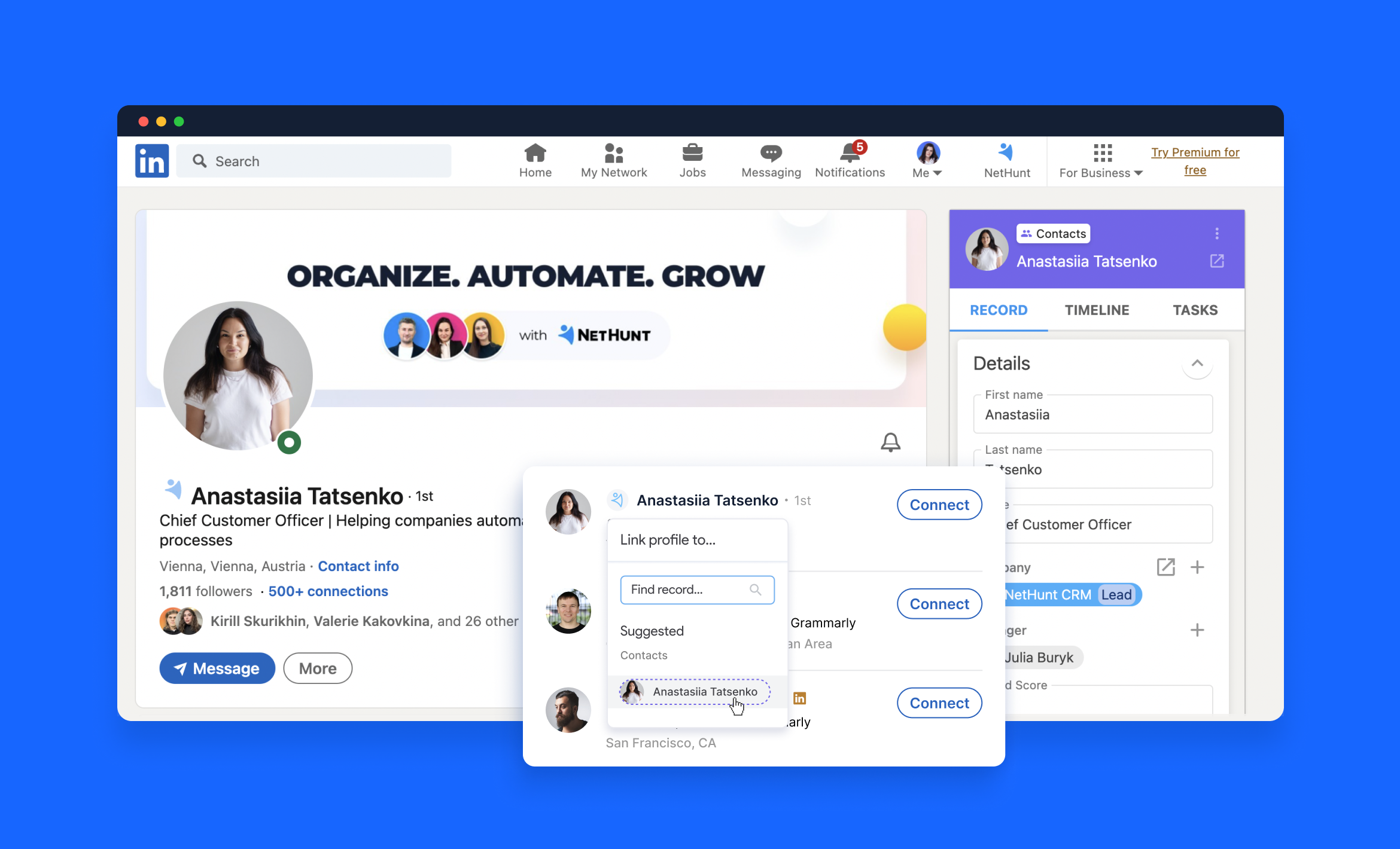 Three CRMs with LinkedIn integration to generate leads