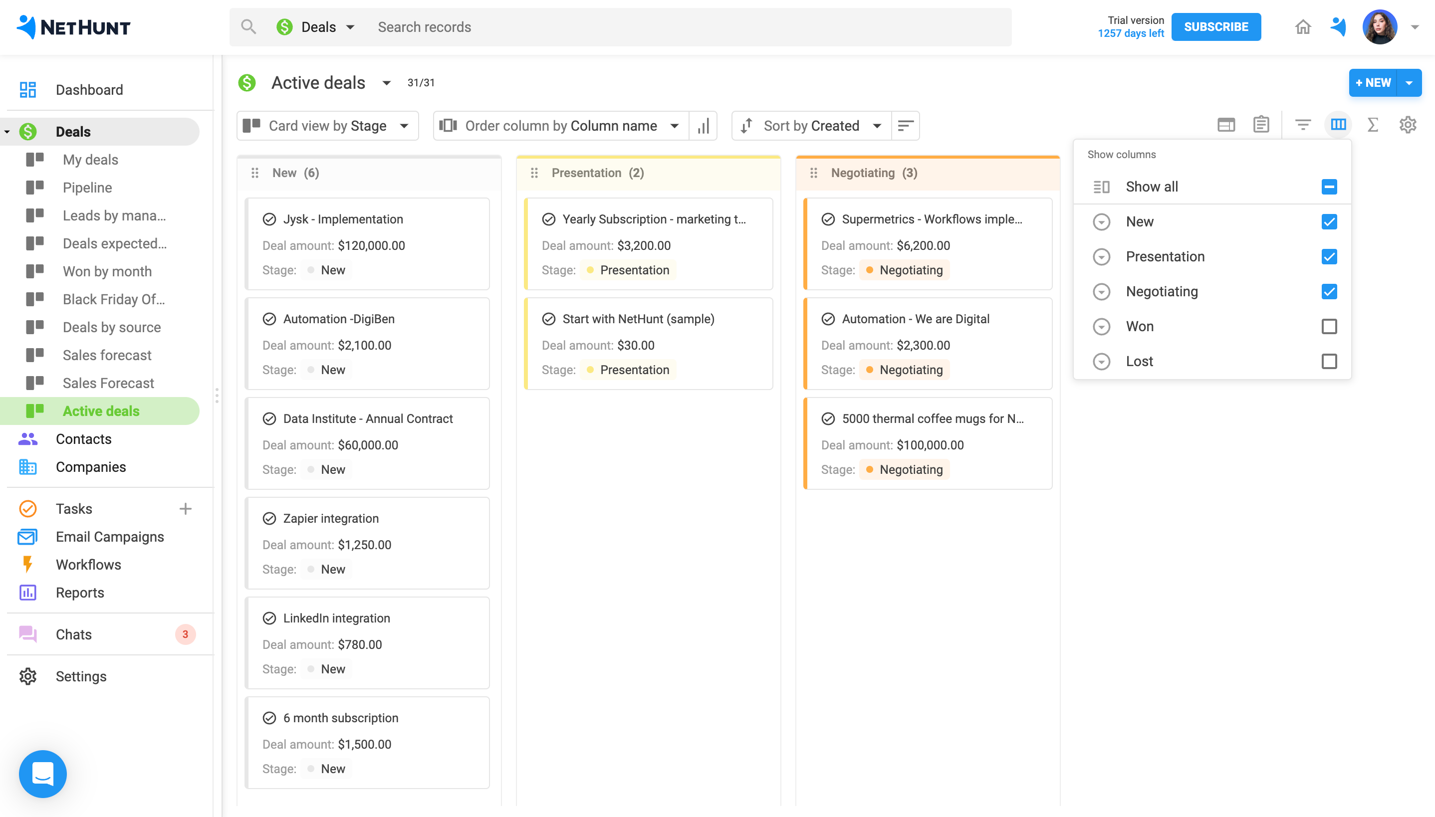How to build an insightful sales pipeline in NetHunt CRM