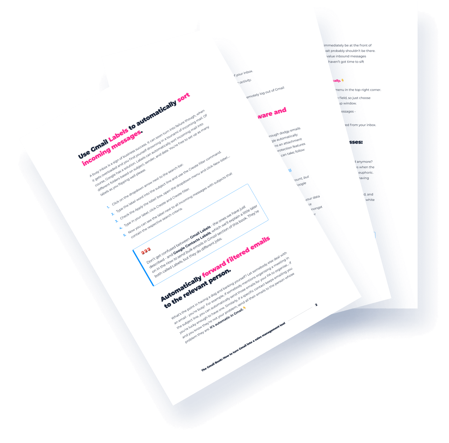 The Gmail Book: Turning Gmail into a Sales Management Tool