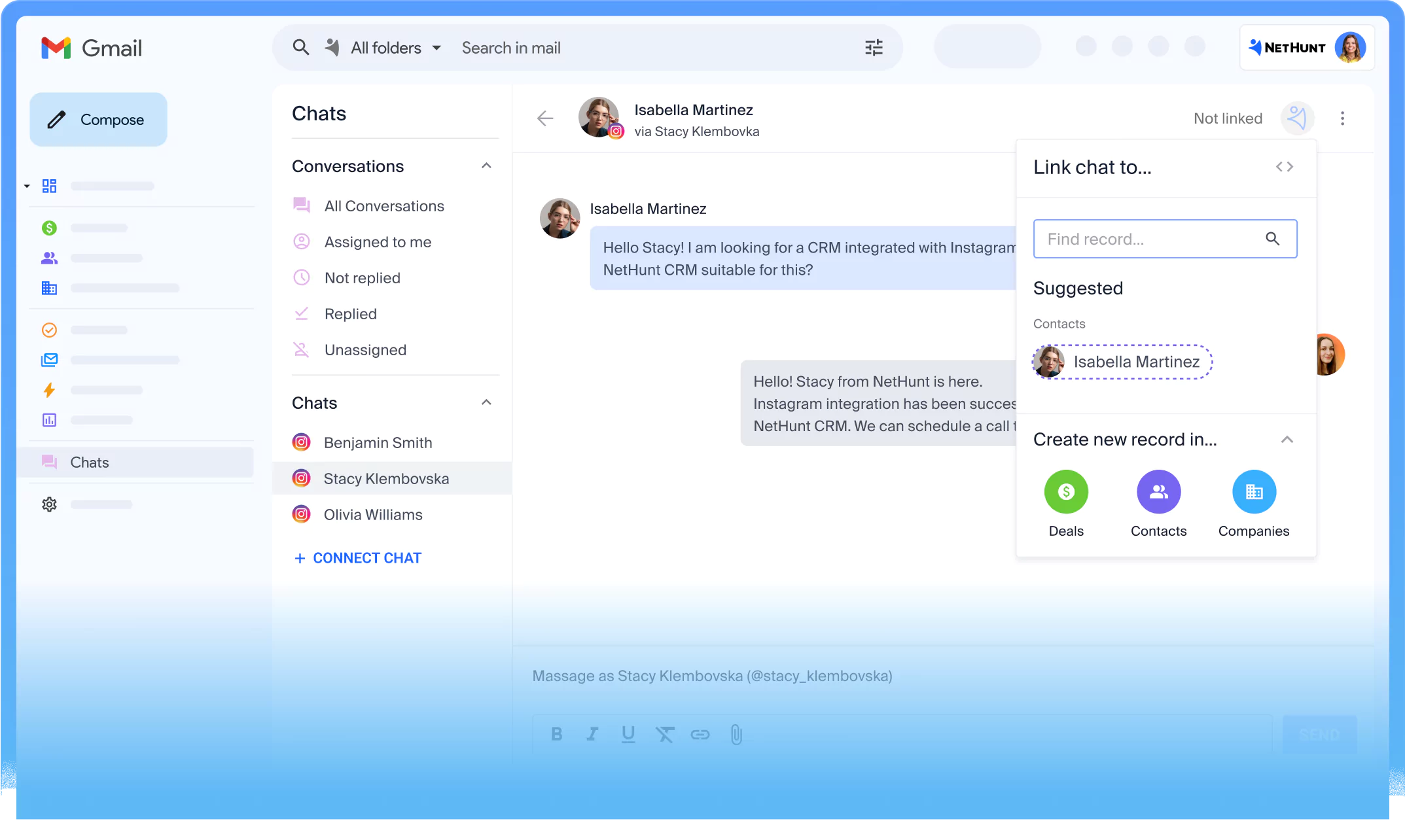Turn Instagram DMs into Deals with NetHunt CRM