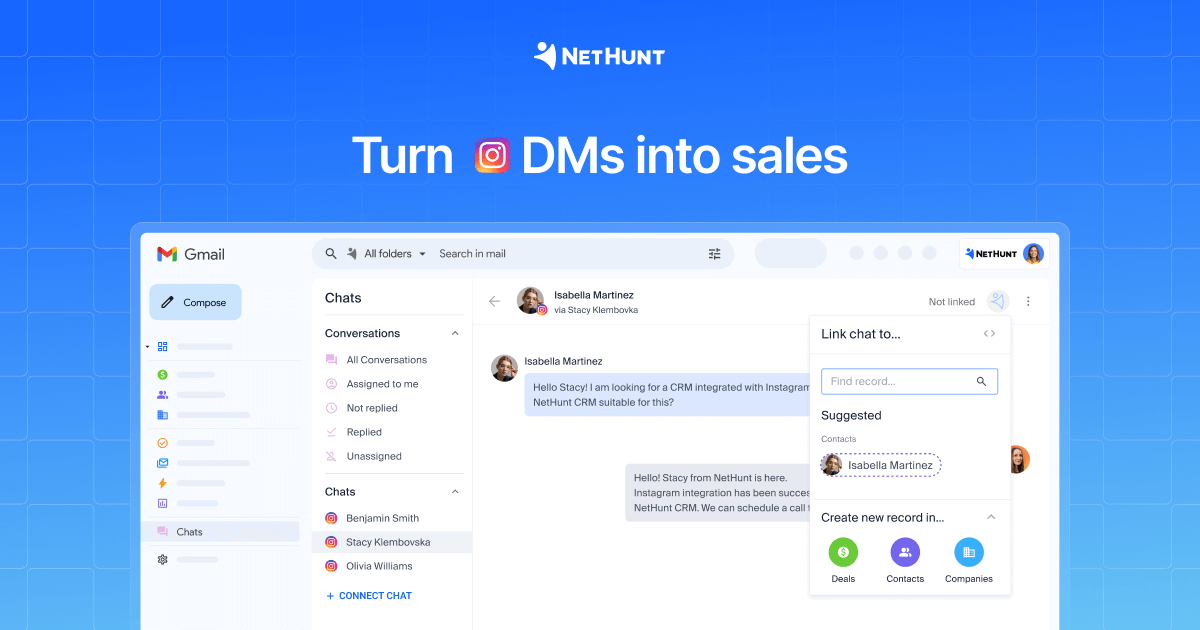 Turn Instagram DMs into Deals with NetHunt CRM